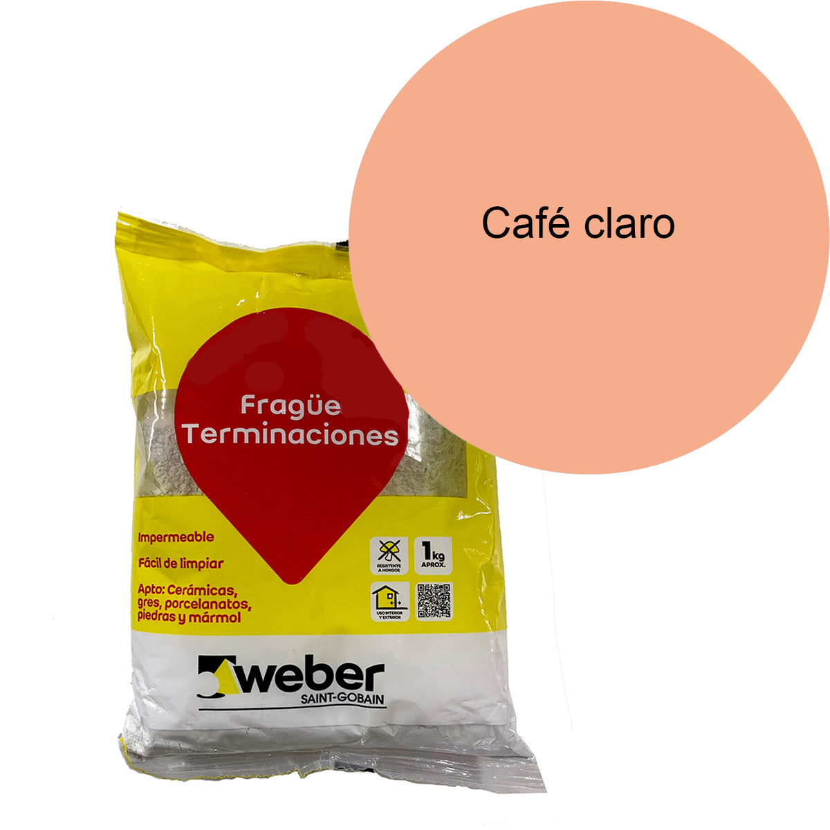 Frague Pisos y Muros Antihongos Weber Café Claro 5 KG — BPMAC